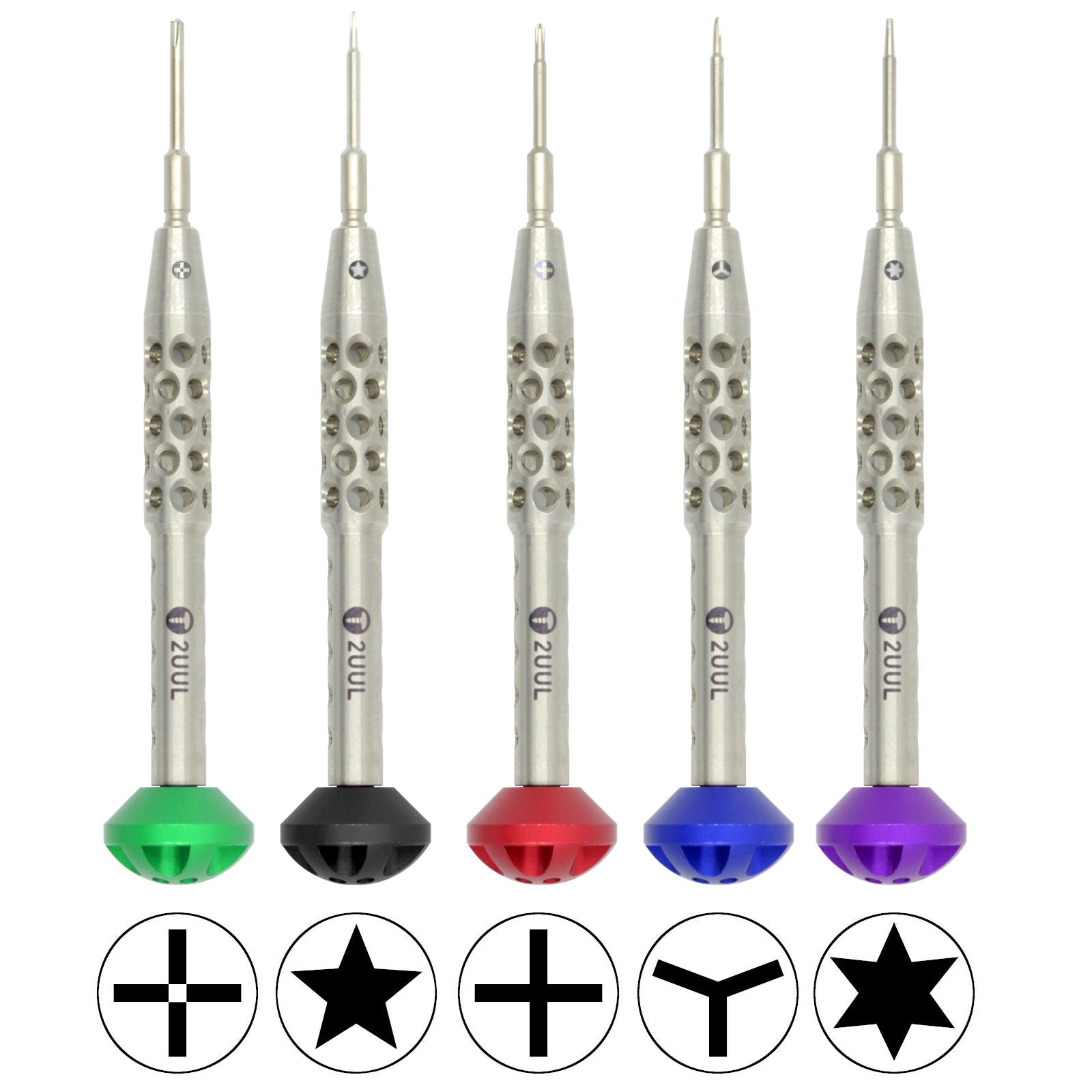 2UUL SCROO Schraubendreher Set (Tri-Point. Phillips. Torx. Pentalobe.